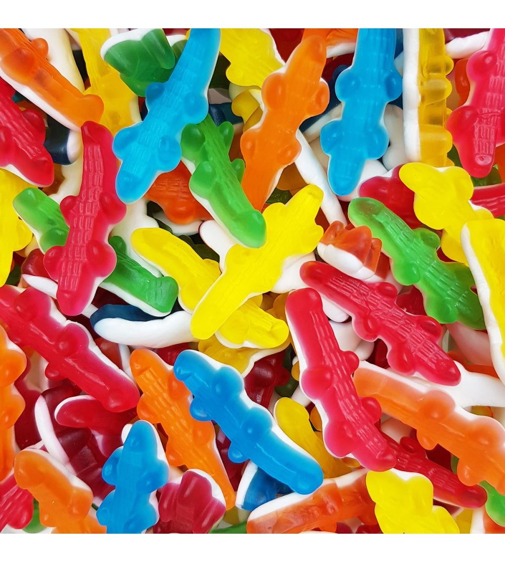 Haribo Krokodile Fruchtgummi mit Schaumzucker – Snack Shark
