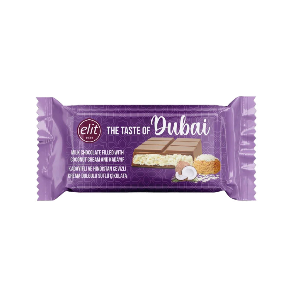 Elit Dubai Schokolade Kokosnuss 90g kaufen – Snack Shark